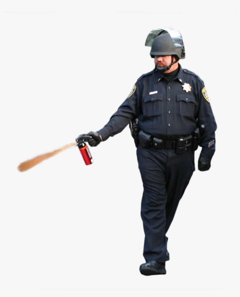 Pepper Spray Cop Transparent Transparent PNG - 1148x1365 - Free ...