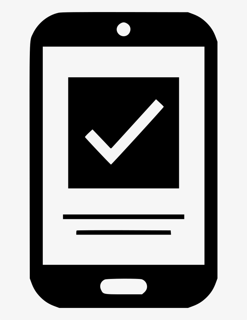 Download Mobile Check Mark Shopping - Mobile Check In Png Icon - HD ...