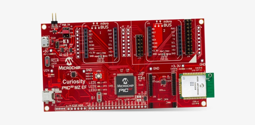 Microchip Technology Dm320104 - Microchip Curiosity Pic32mzef Development Board, Dm320104 ...
