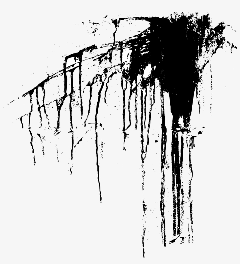 Download Paint Splatter Splash Ink Drop Splattered, Drip Silhoue - Dark ...