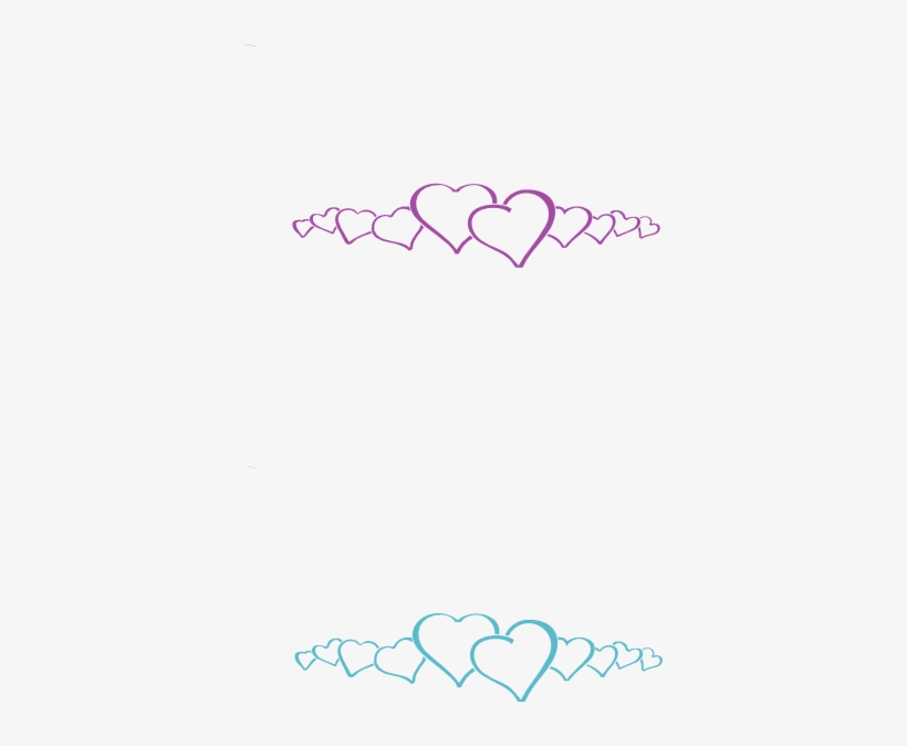 Purple Heart Line Border Transparent PNG - 378x594 - Free Download on ...