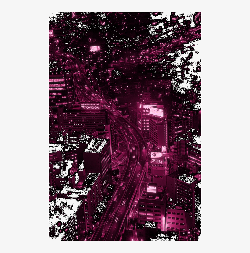 Pink City Lights In Tokyo - Metropolitan Area Transparent PNG - 500x750 ...