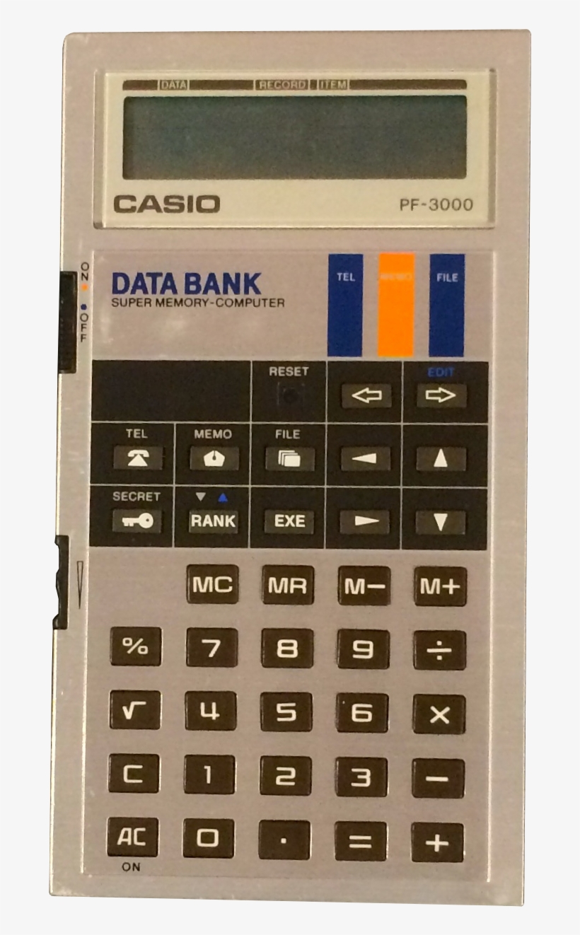 Casio Pf-3000 Calculator - Casio Pf 3000 Transparent PNG - 1024x1337 - Free Download on NicePNG