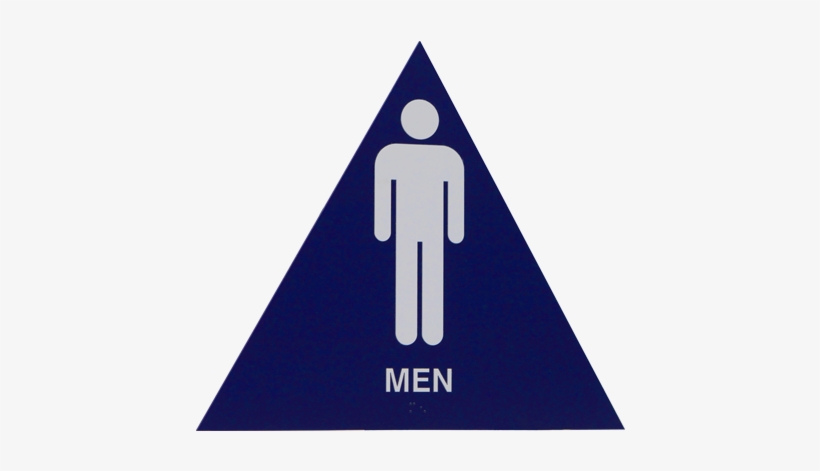 Download Ada Grade 2 Braille Male Triangle Restroom Sign - Mens ...