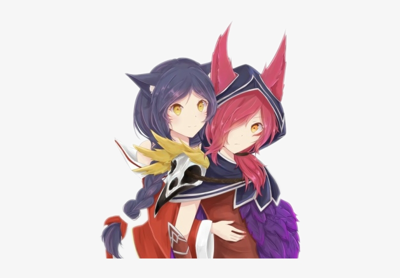 Leagueoflegends Ahri Xayah Sticker - Xayah Ahri Transparent PNG ...