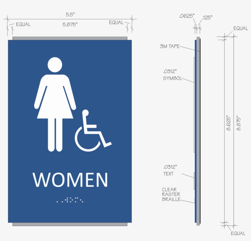 Braille Unisex Restroom Sign With Pictograms Free Pdf - High School ...