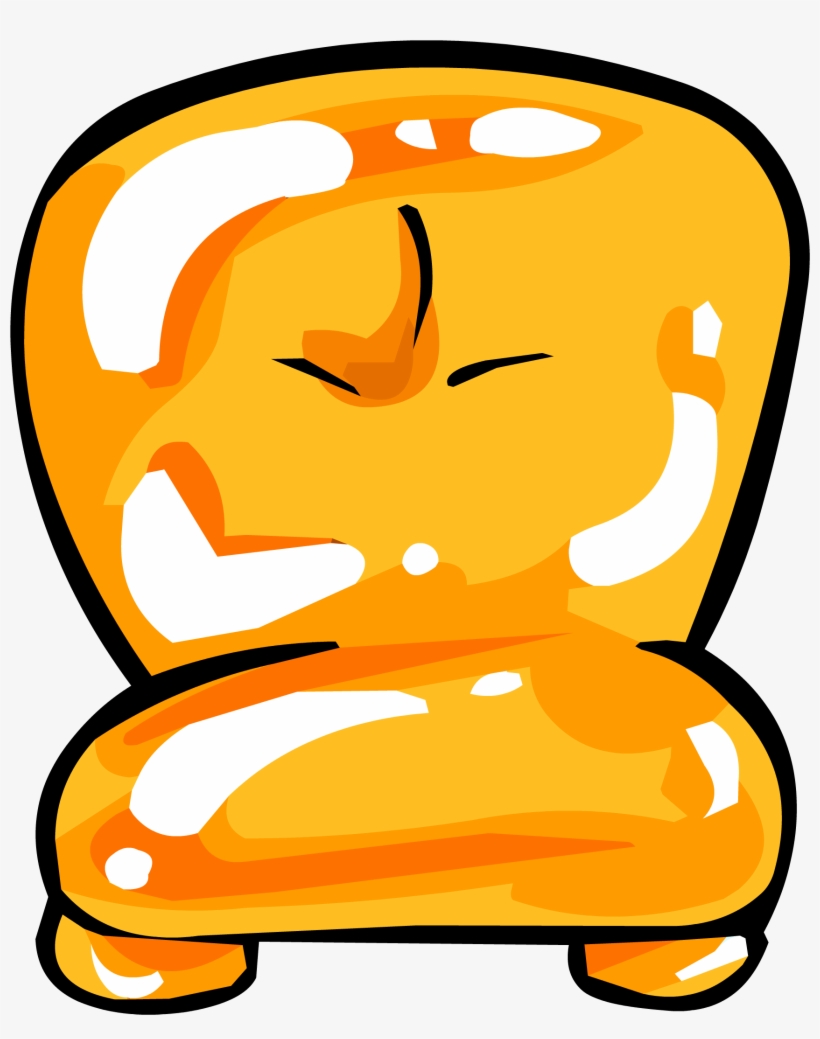 Orange Inflatable Chair - Inflatable Chair Clipart Transparent PNG ...