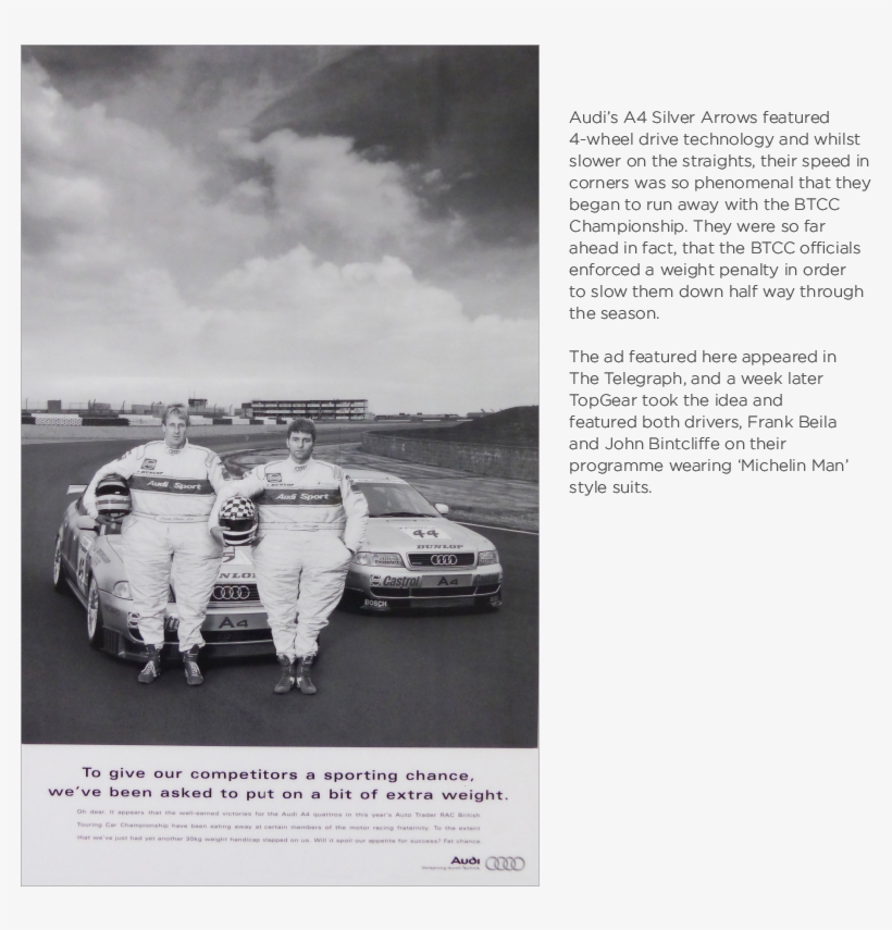 Audi Btcc Brand Awareness Over The Years I Have Worked Transparent PNG ...