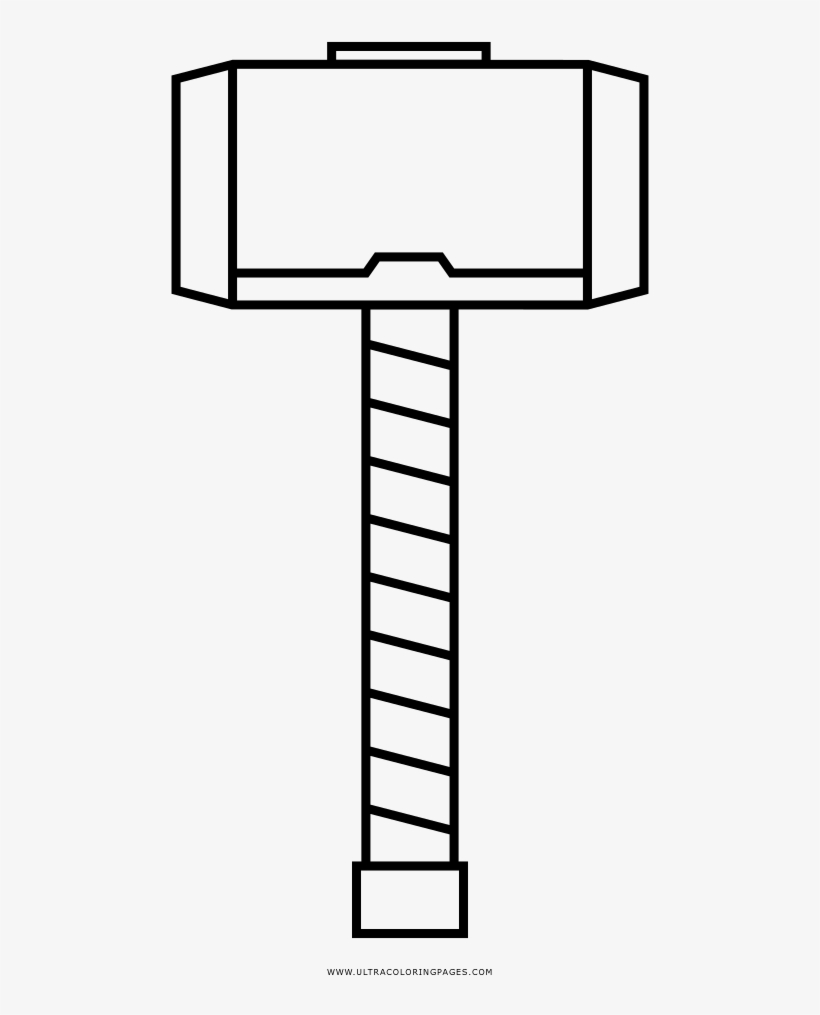 Download Mjolnir Coloring Page - Mjolnir Icon - HD Transparent PNG ...