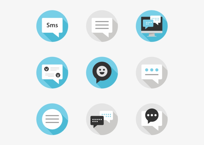 Text Messaging 15 Icons - Core Messaging Icon Transparent PNG - 600x564 ...