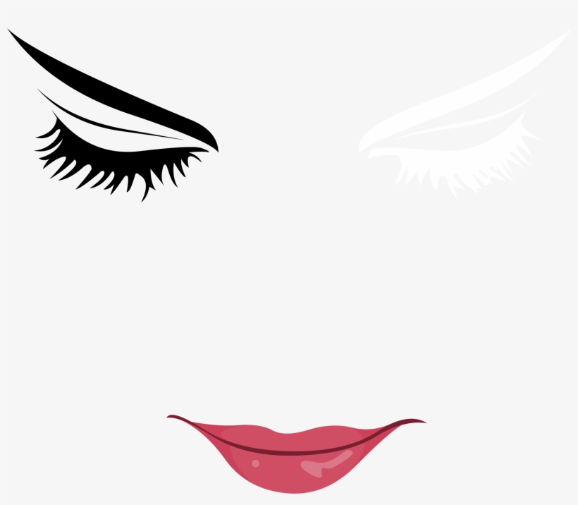Lips Vector Lash - Most Beautiful Girl Message Transparent PNG ...
