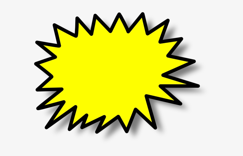 Comic Callout Yellow Clip - Star Burst Clip Art Transparent PNG ...