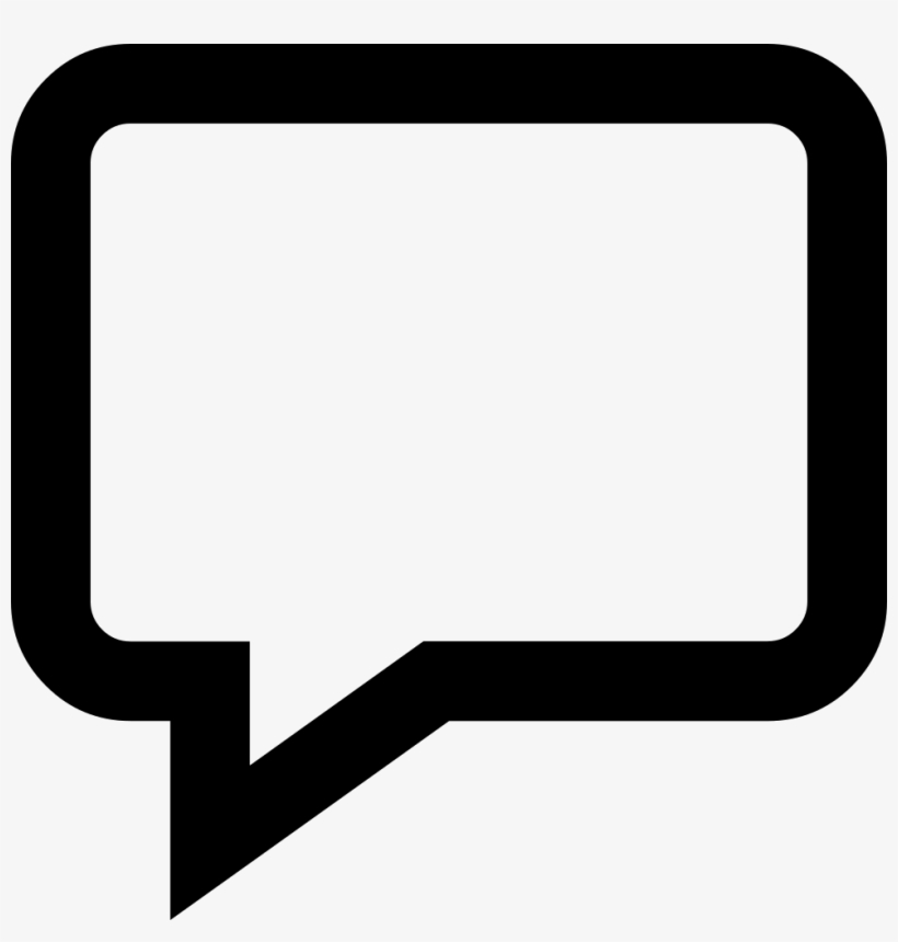 Speech-bubble - - Speech Bubble Icon Svg Transparent PNG - 980x980 ...