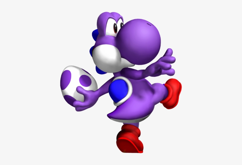 Purps The Yoshi - Yoshi Holding Egg Transparent PNG - 412x479 - Free ...