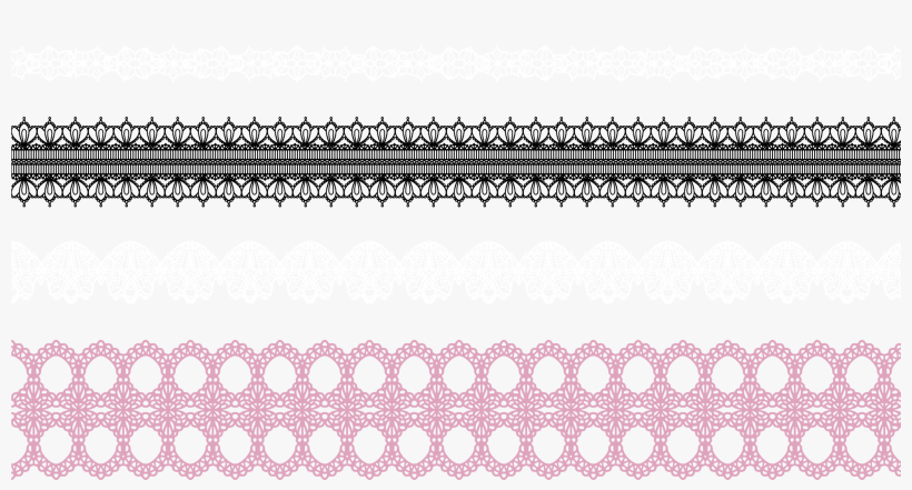 Pink Lace Border Png
