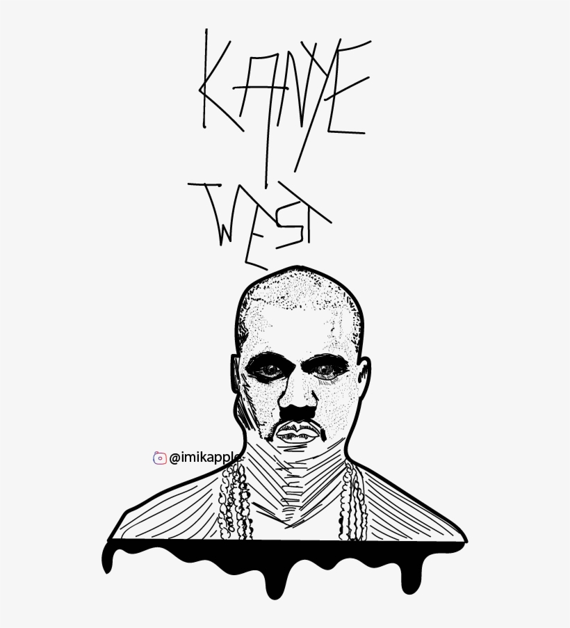 Kanye West Line Drawing