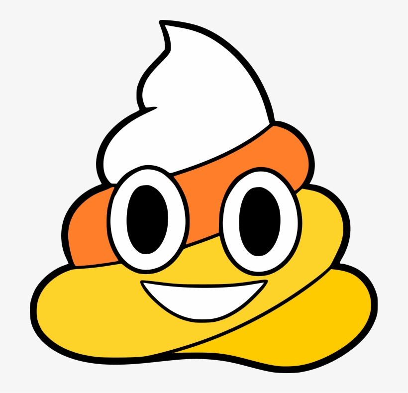 Download Candy Corn Poop Emoji Svg - Cute Emoji Coloring Pages - HD ...