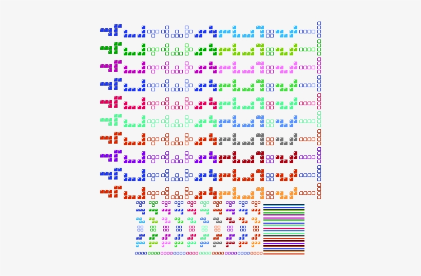 Download Nes Tetris Sprite Sheet - HD Transparent PNG - NicePNG.com