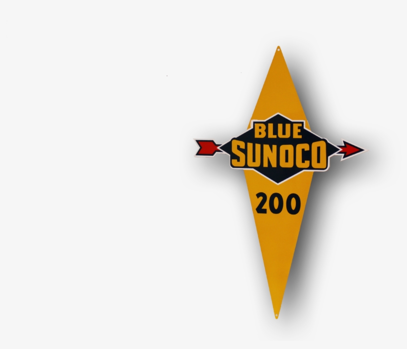 Blue Sunoco 200 Sign - Blue Sunoco Laser Cut Out Of Metal Reproduction ...