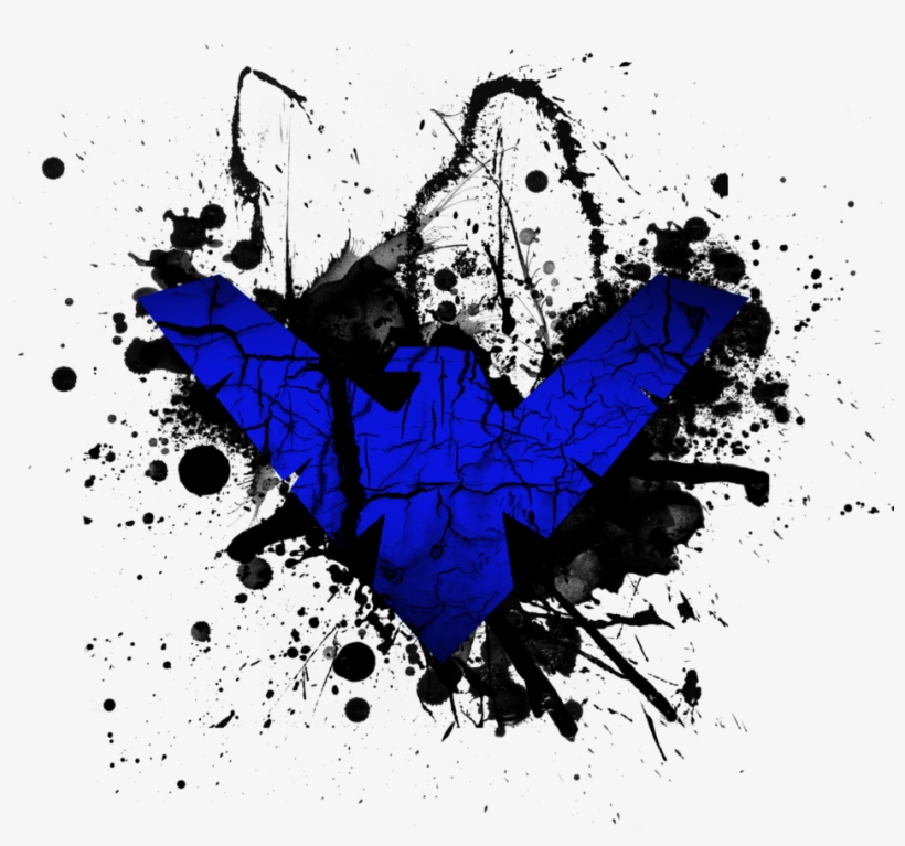 Nightwing - - Nightwing Blue Logo Transparent PNG - 949x842 - Free ...
