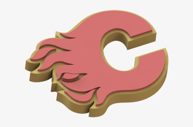 Calgary Flames Logo 3d Print - 3d Printing Transparent PNG - 667x500 ...