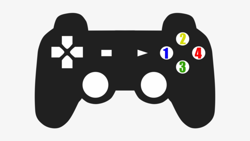 There Are Four Different Face Buttons That Link To - Clip Art Game ...