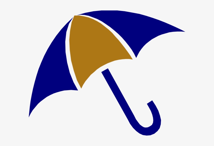 Umbrella Blue And Gold Clip Art At Clker - Weather Clip Art Transparent ...