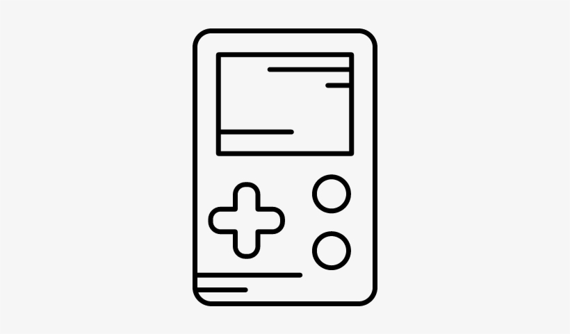 Download Little Gameboy Vector - Gameboy Outline - HD Transparent PNG ...