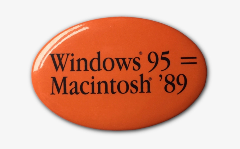 Win 95 = Mac 89 Button - Windows 95 Macintosh 89 Transparent PNG ...