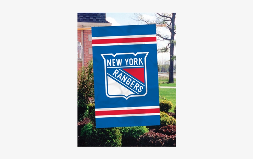 New York Rangers Applique Banner Flag - New York Rangers Transparent ...