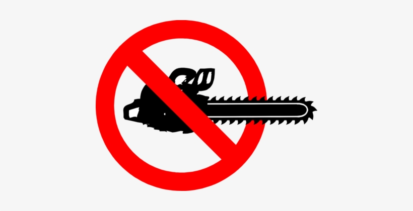 Chainsaw Safety Features Lawn Mowers Cutting - No Chainsaw Use Sign ...