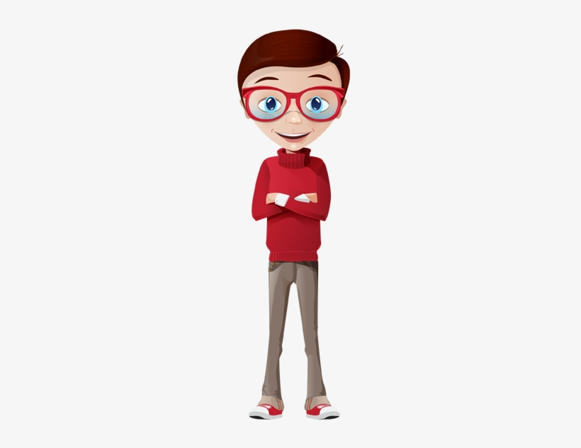 Download Image For Free Smart Boy Vector Character Smart Boy, - Smart ...
