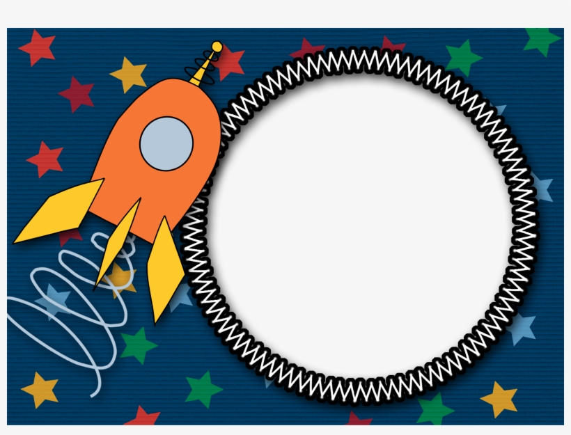Rocket Clipart Border - Rocket Ship Page Border Transparent PNG ...
