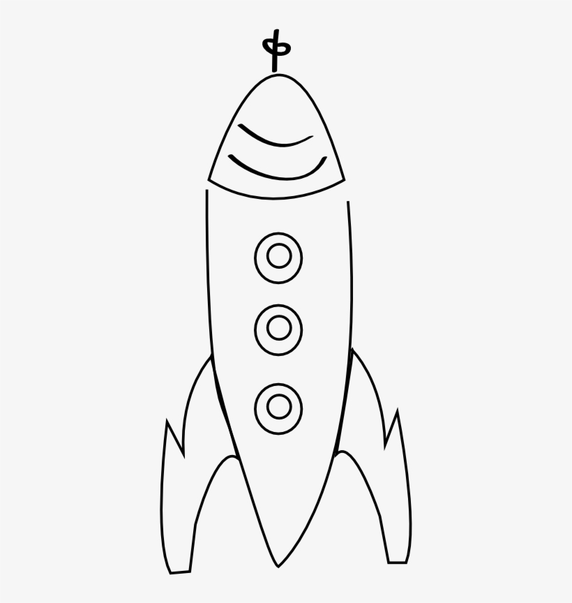 Rocket Clipart Black And White Rocket Black White Line - Rocket Clipart ...