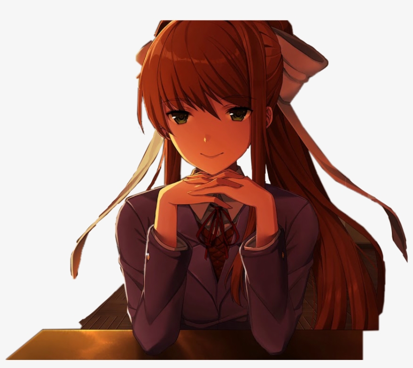 Download Ddlc Monika Png Svg Free Download - Doki Doki Literature Club ...