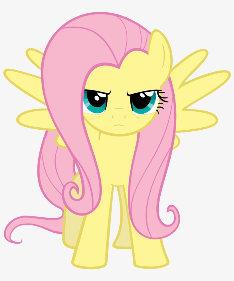 Serious Fluttershy By Exibrony - Mlp Fluttershy Serious Transparent PNG ...