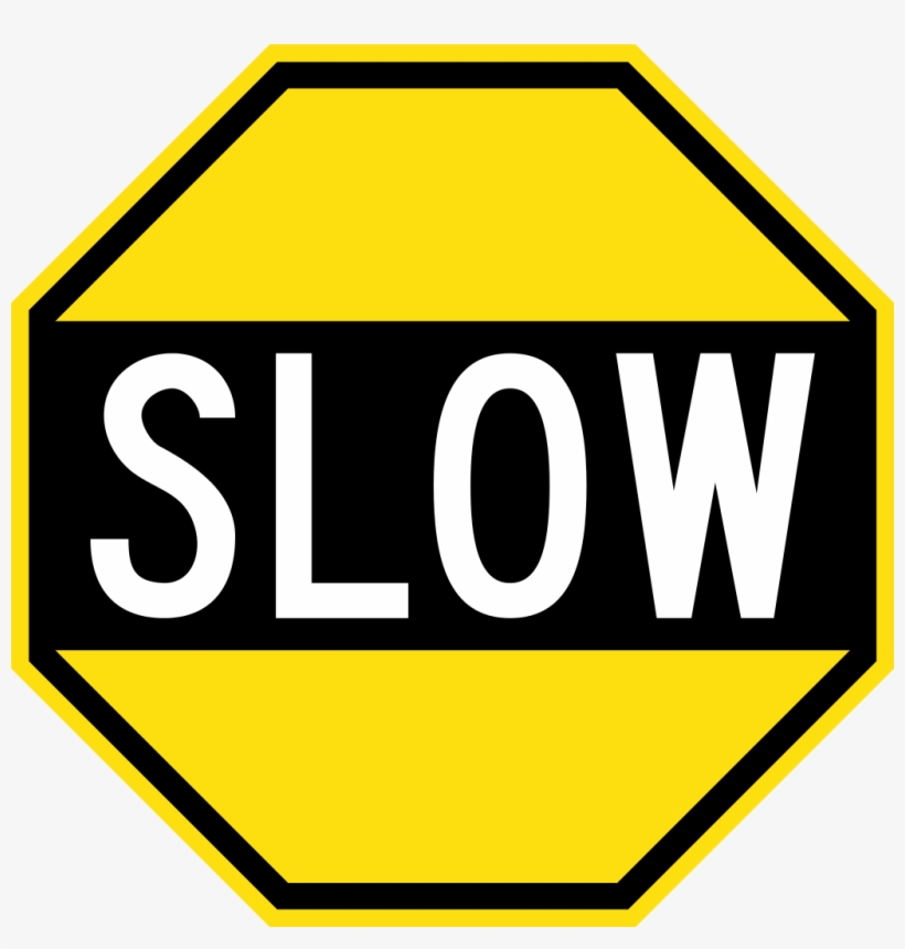 Early Australian Road Sign - Slow Sign Australia Wikipedia Transparent ...