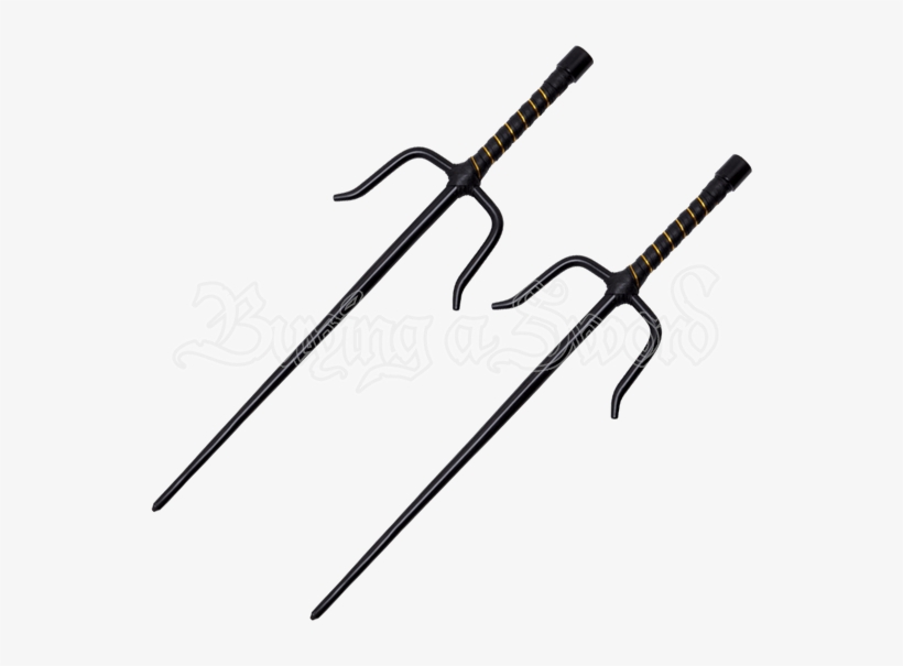 Ninja Octagon Black Sai Set - Sword Transparent PNG - 550x550 - Free ...