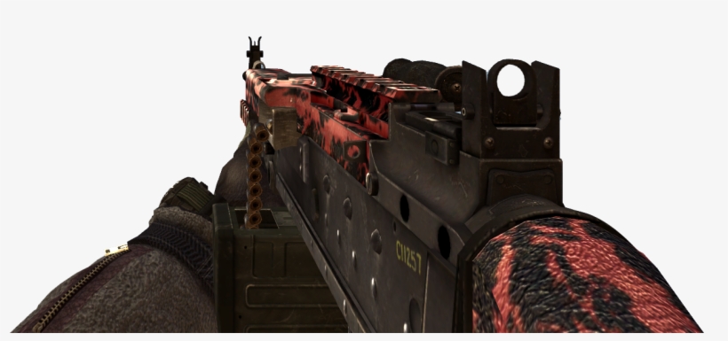 Red Tiger Camo Mw2 Download - Mw2 Red Tiger M240 Transparent PNG ...