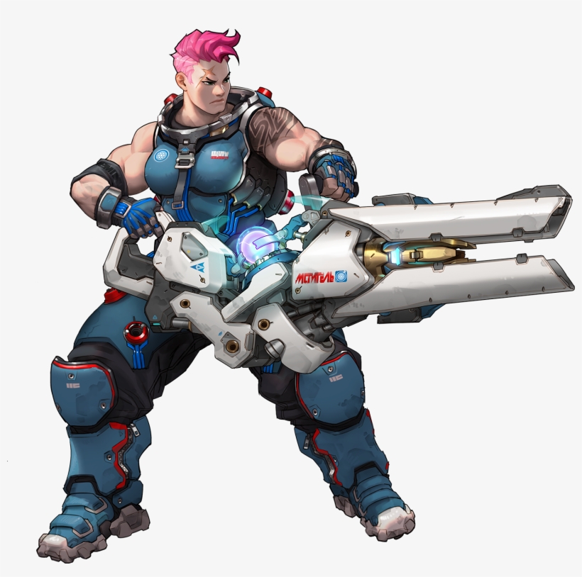 1200px Zarya Portrait - Zarya Overwatch Concept Art Transparent PNG ...