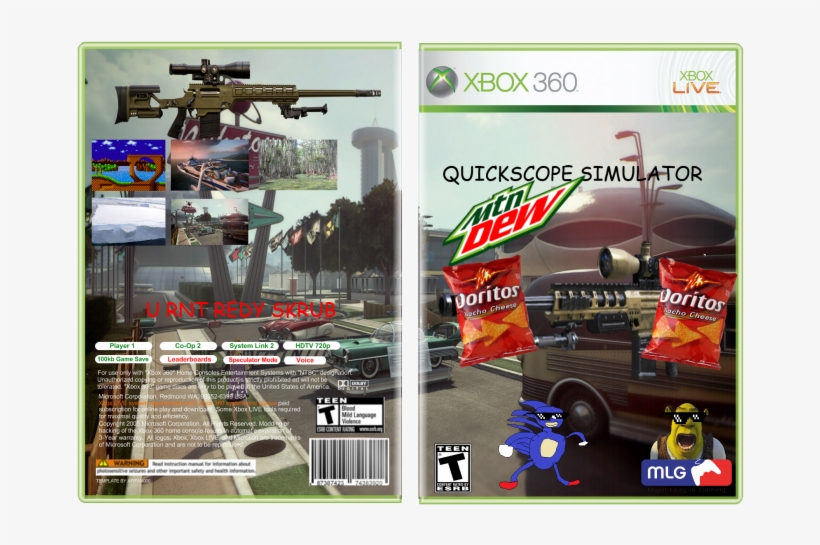 Quick Scope Simulator Xbox 360 Box Art Cover By Haibai57 - Xbox 360 No ...