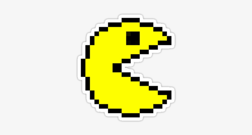 Download Pac-man Stickers - Pacman Pixel Art Png - HD Transparent PNG ...