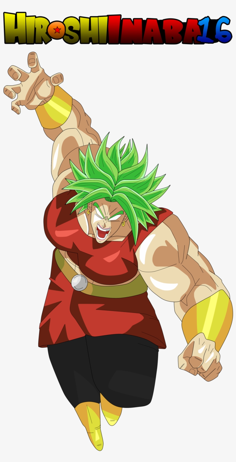 Broly Female By Hiroshiianabamodder On - Cartoon Transparent PNG ...