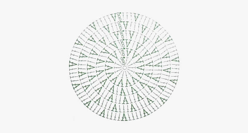 Download Circulo - Crochet Round Diagram Double Crochet - HD ...