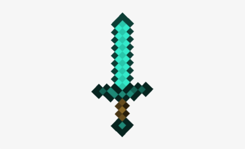 Download Diamond Sword - Minecraft Diamond Sword - HD Transparent PNG ...