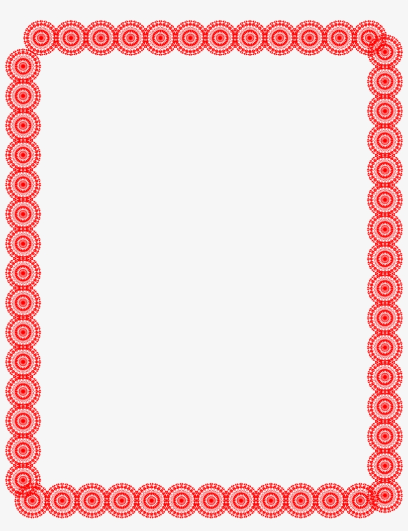 Red Circle Borders And Frames Clipart - Borders And Frames Red ...