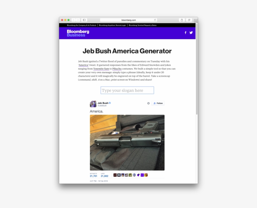 Download Jeb Bush Gun Meme - HD Transparent PNG - NicePNG.com