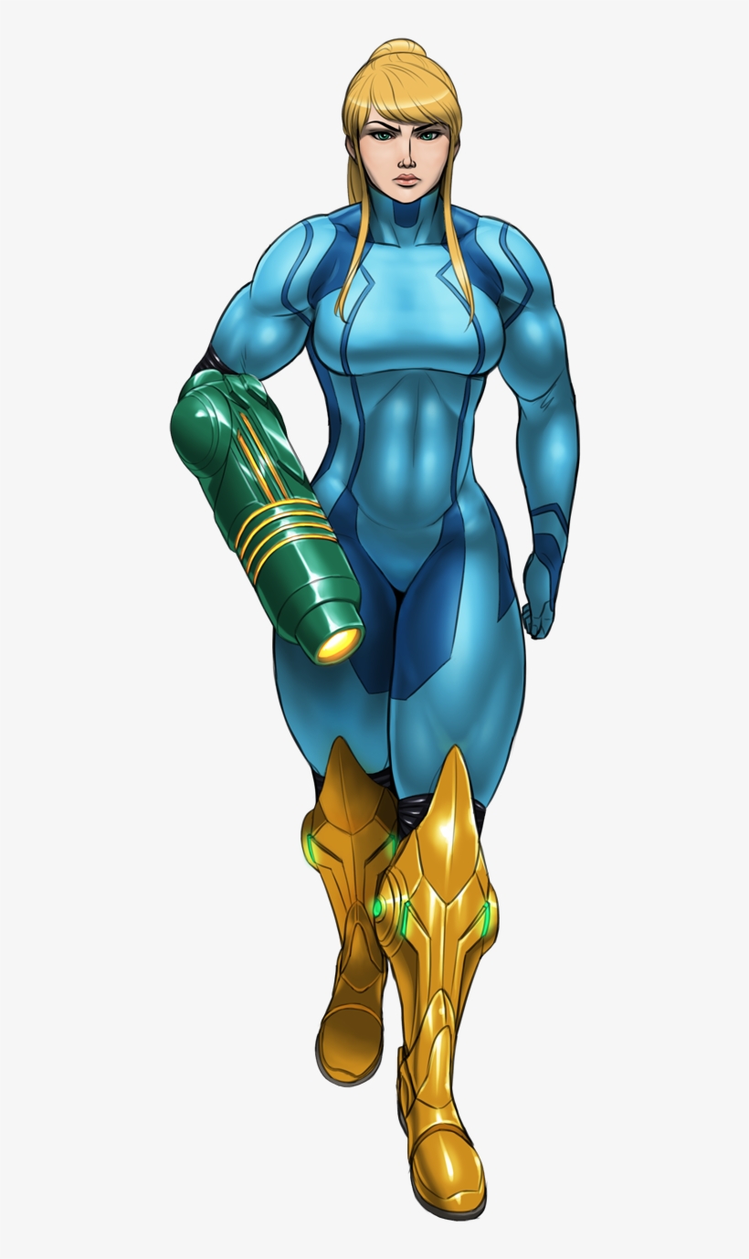 Buff Samus •nikcesco - Buff Zero Suit Samus Transparent PNG - 800x1500 ...
