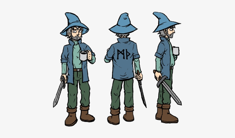 Howard, Ready For Action Model Turnaround & Color Guide - Wizard Hat ...