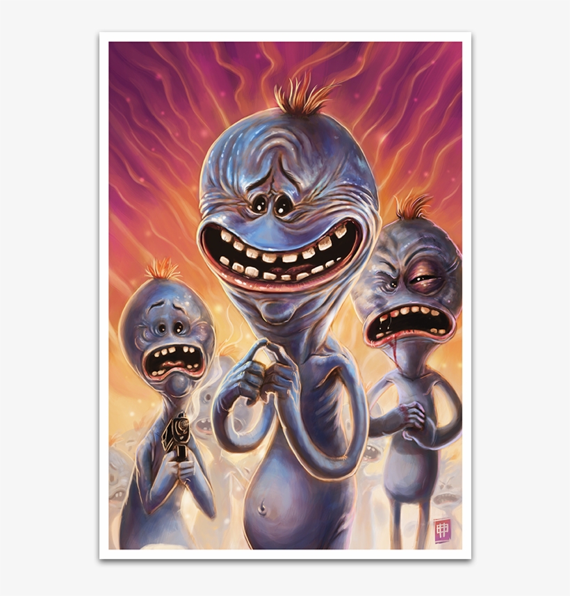 Image Of Mr Meeseeks - Printing Transparent PNG - 595x842 - Free ...